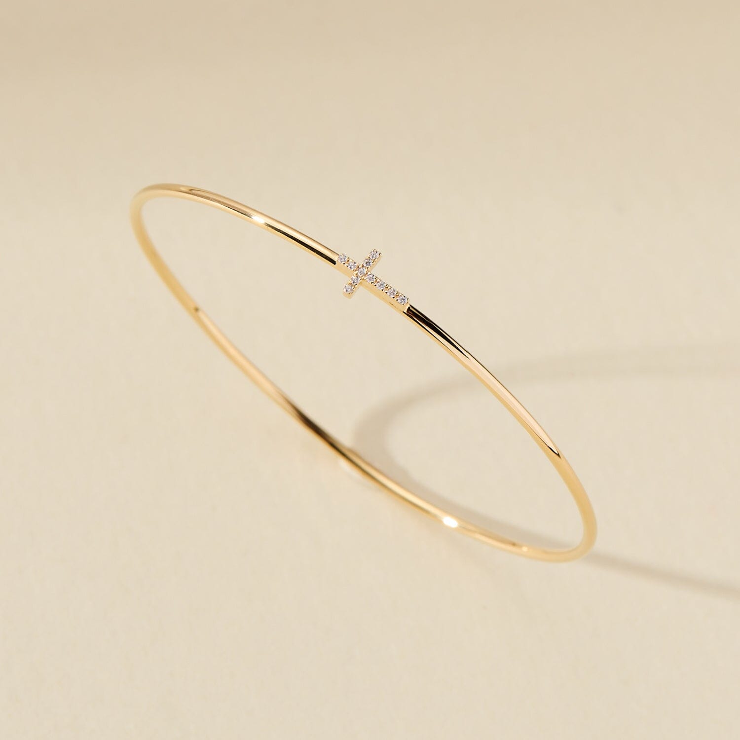 Gold cross bangle bracelet store