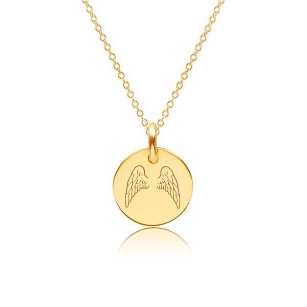 Personalised angel wings necklace store